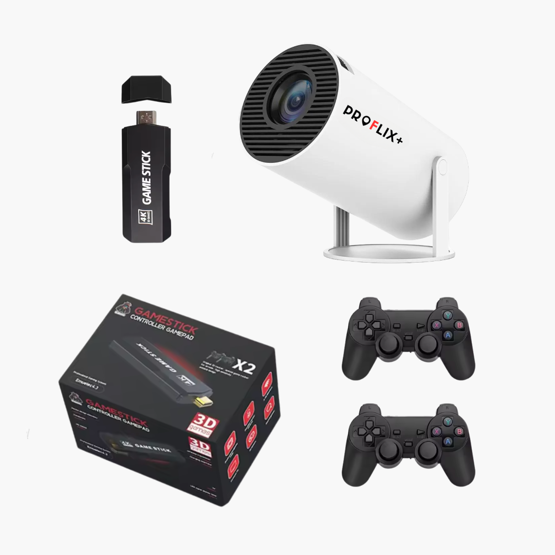 Proflix™ Spotlight HD Retro Gaming Bundle + FREE Movie Screen